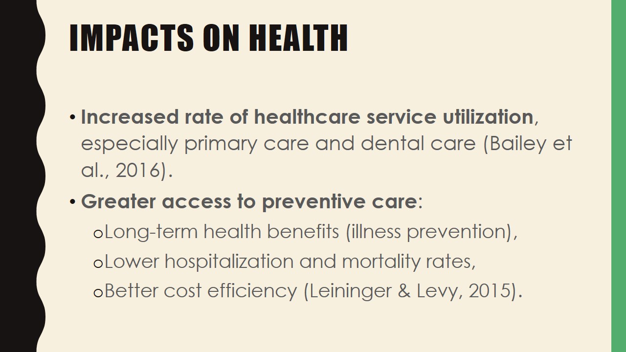 Children's Health Insurance Program - 3659 Words | Presentation Example
