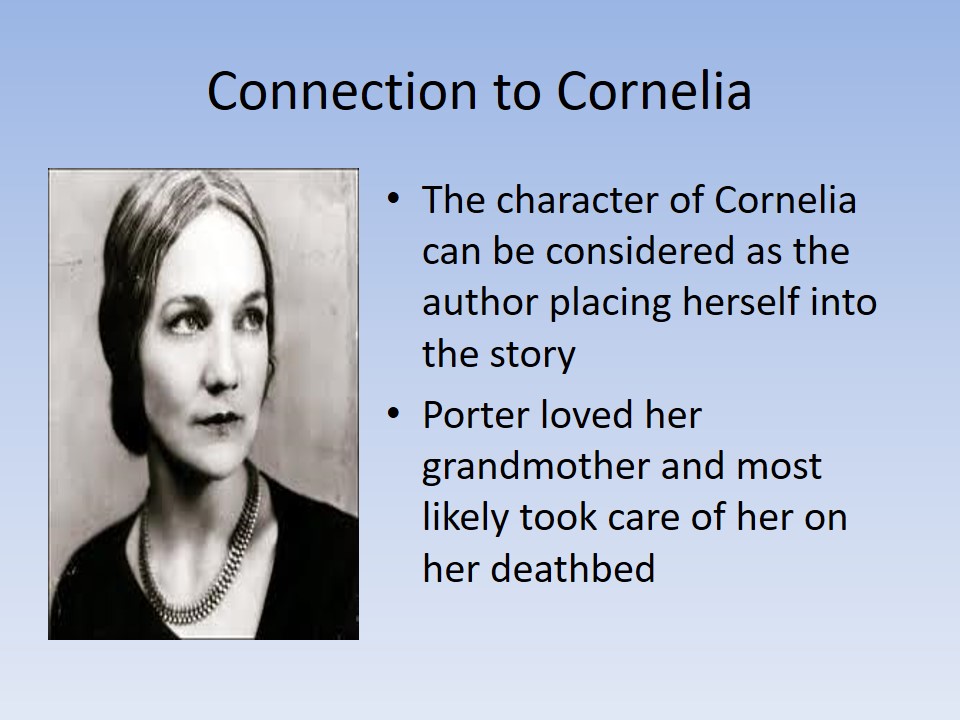 "Porter's the Jilting of Granny Weatherall" by Laman - 792 Words ...