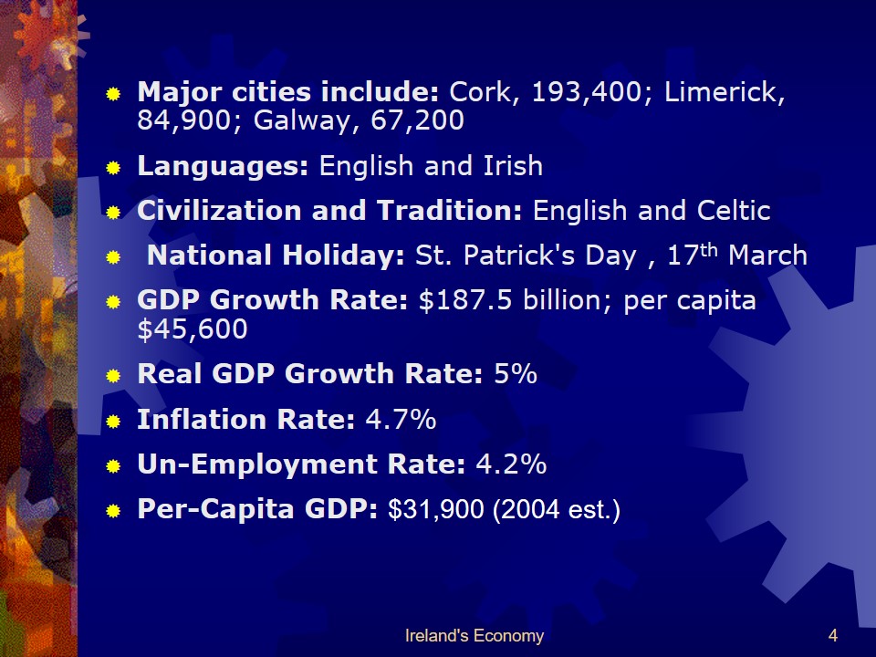 Ireland's Economy Overview - 346 Words | Presentation Example